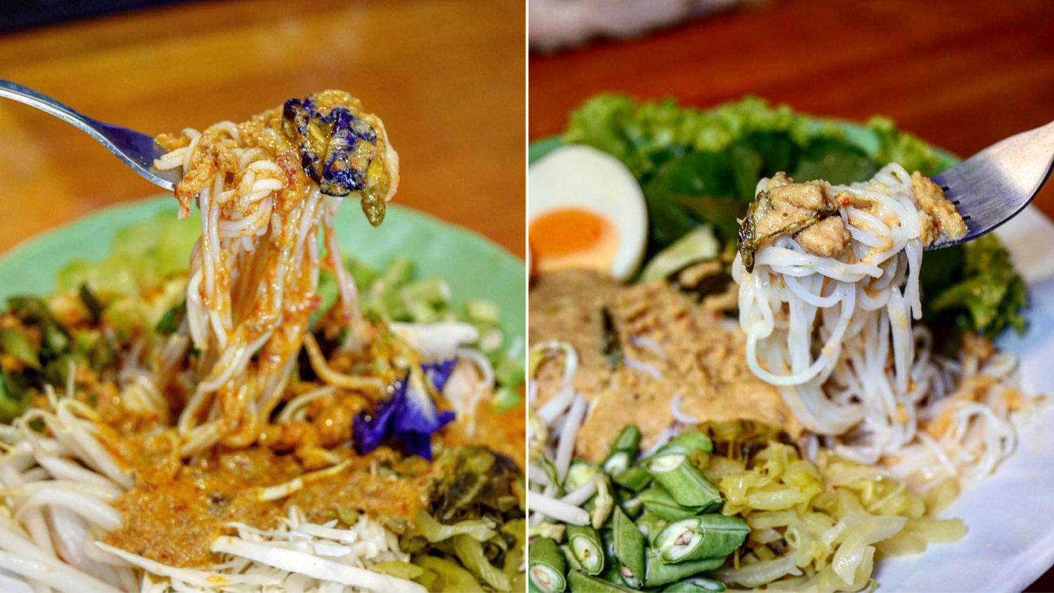 Khanom Chin, a Famous Thai Dish Comes with Varieties and Myth
