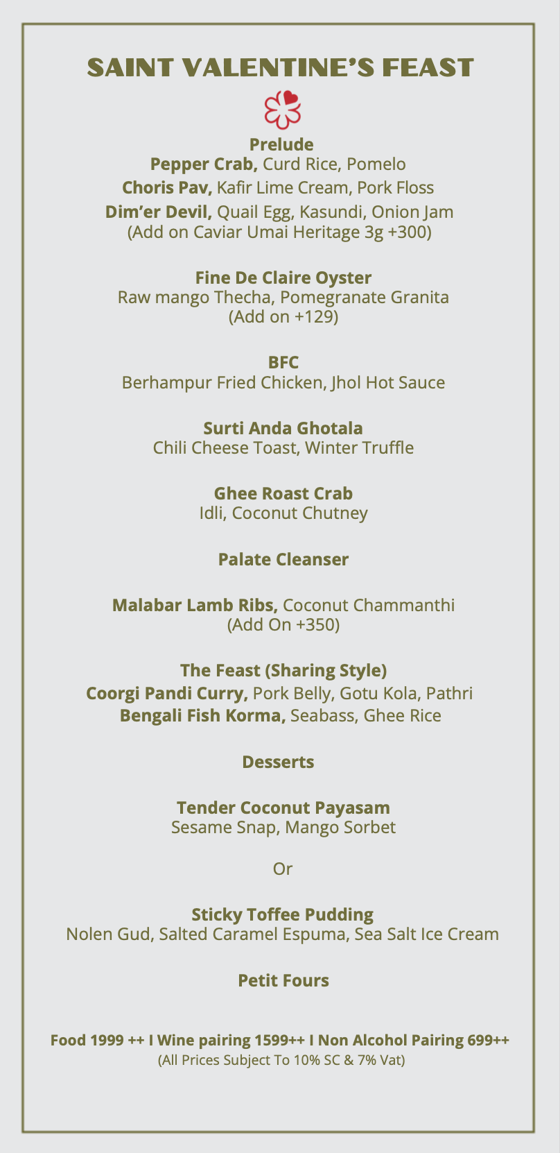 Celebrate Romance with JHOL’s Special Valentine’s Menu - Bangkok food ...